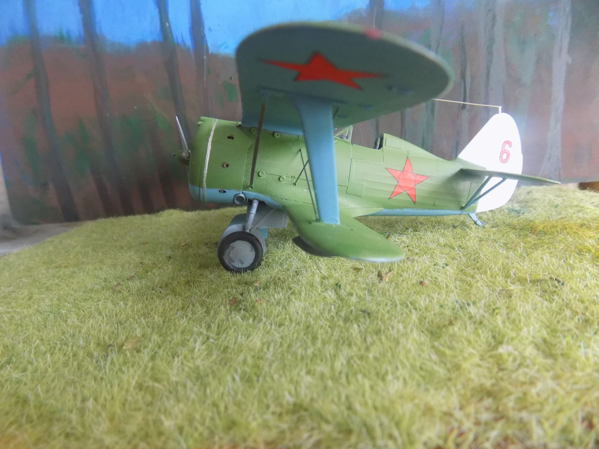 ICM 1:48 I-153 Soviet Biplane fighter ‘Chaika’.Истребитель И-153 “Чайка ...